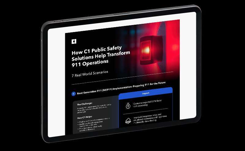 Infographic | How C1 Public Safety Solutions Help Transform 911 ...