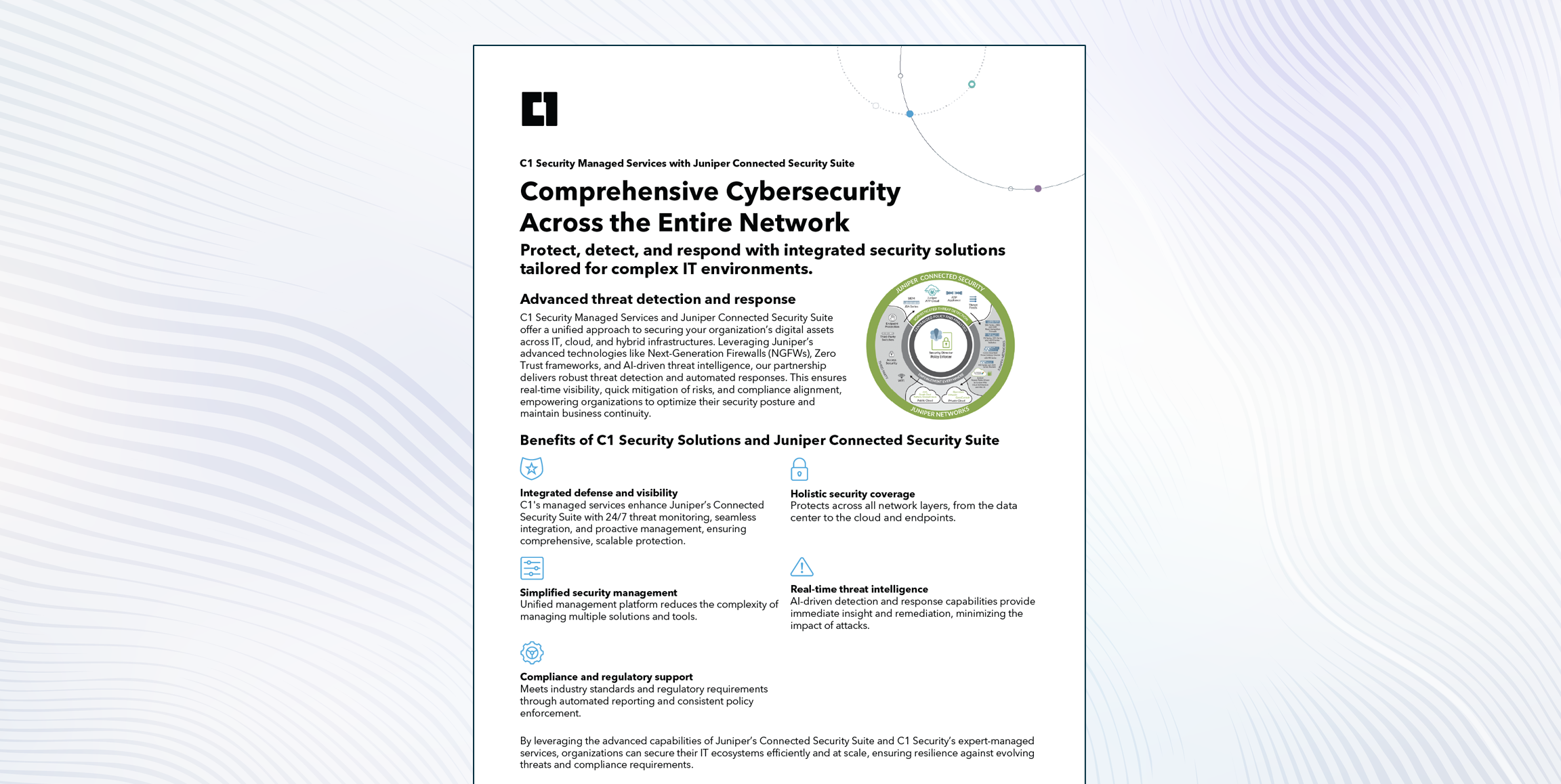 Datasheet | Juniper Connected Security Suite