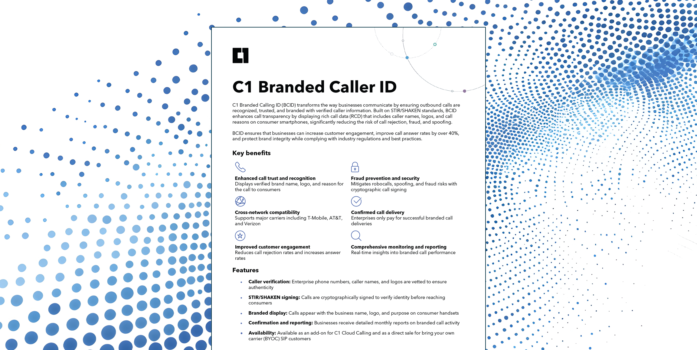 Datasheet | C1 Branded Caller ID