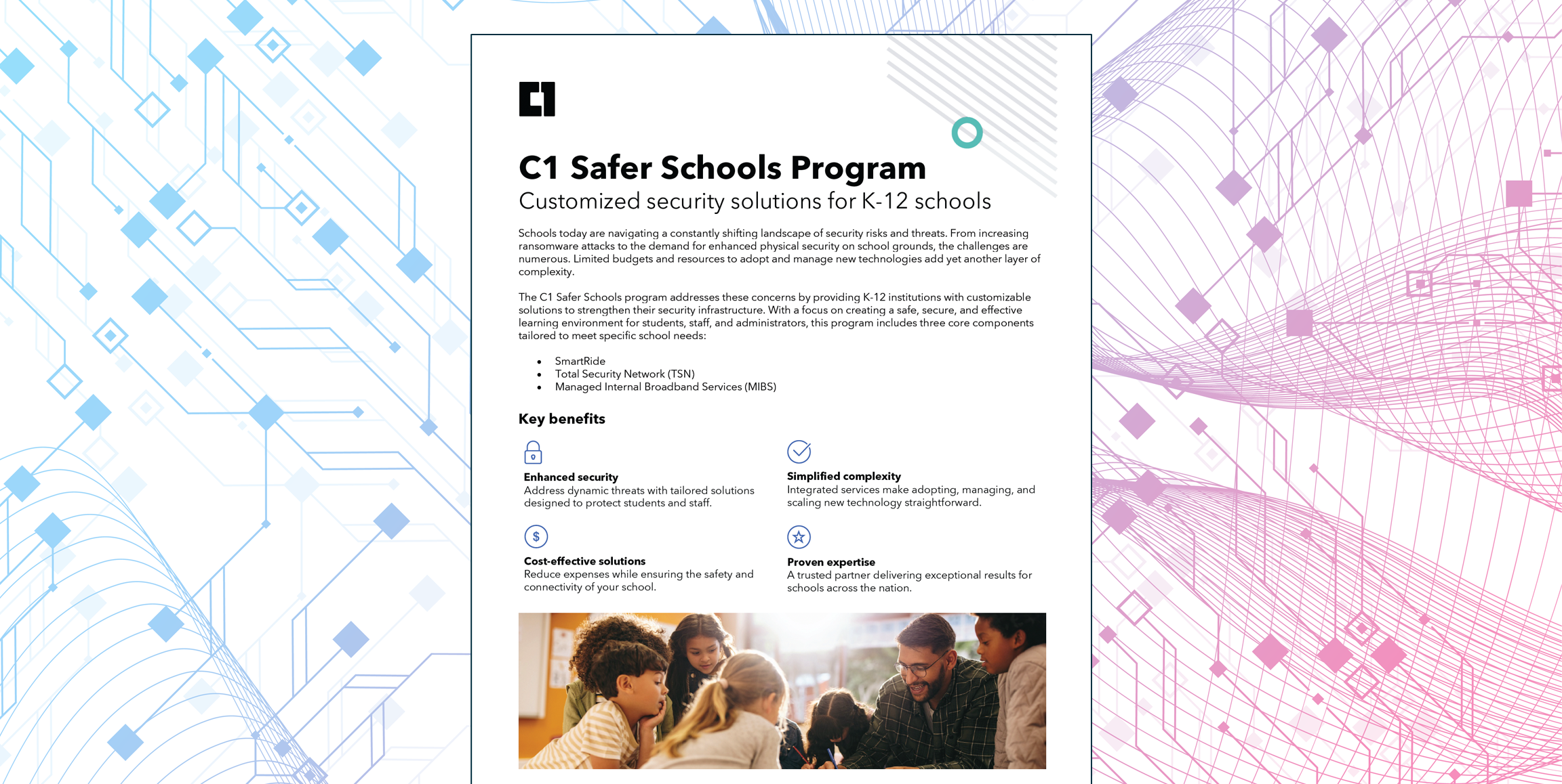 Datasheet | C1 Safer Schools Program: Security Solutions for Schools